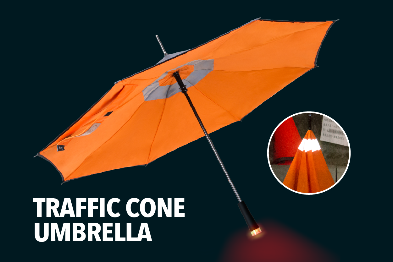 Traffic Cone Inverted Umbrella | Keng Yuan Design